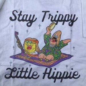 Nickelodeon | Tops | Spongebob Hippie Shirt | Poshmark